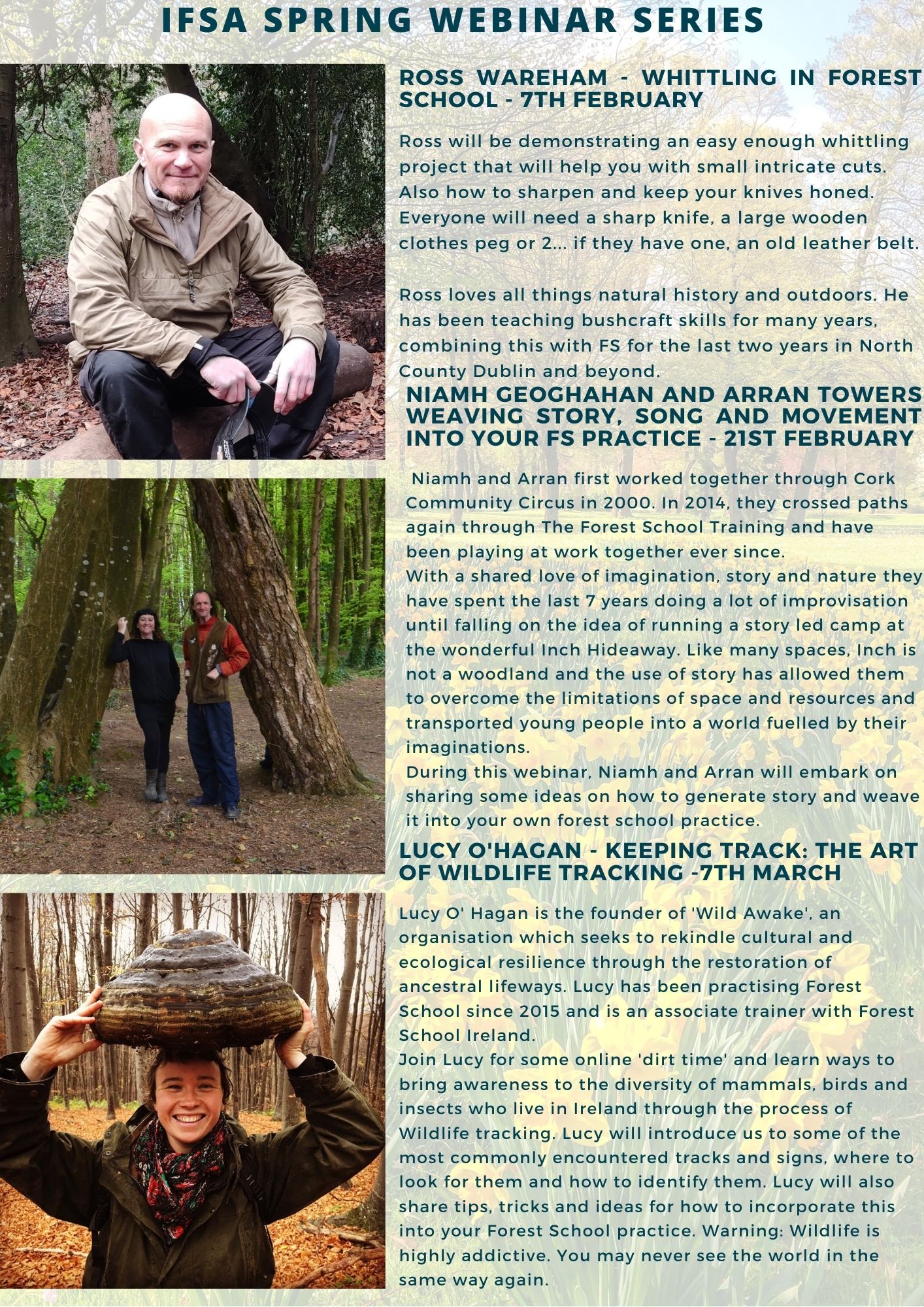 Spring Webinar Series 2022 | Irish Forest School Association
